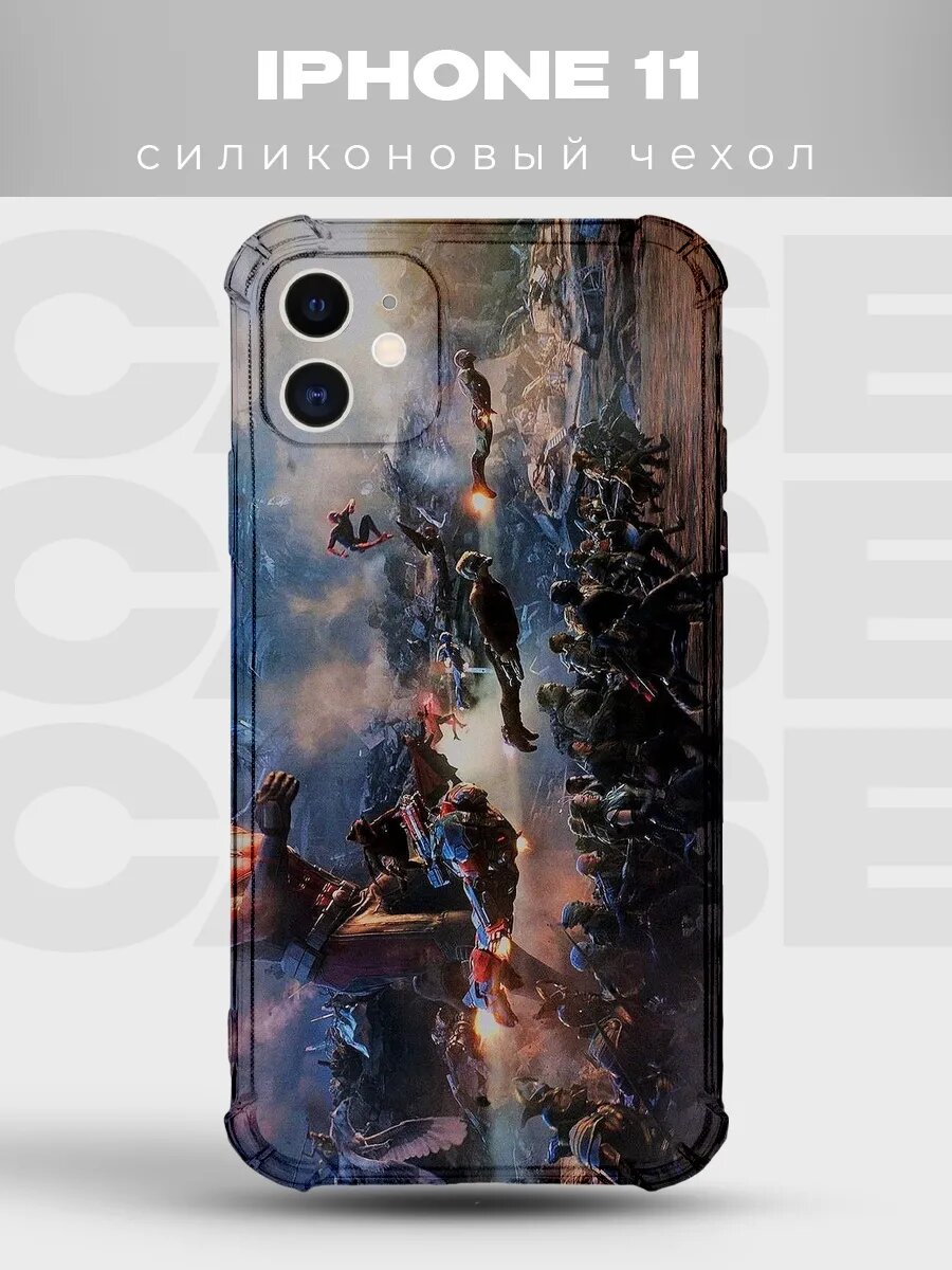 Чехол на iPhone 11 Мстители супергерои дум комикс марвел