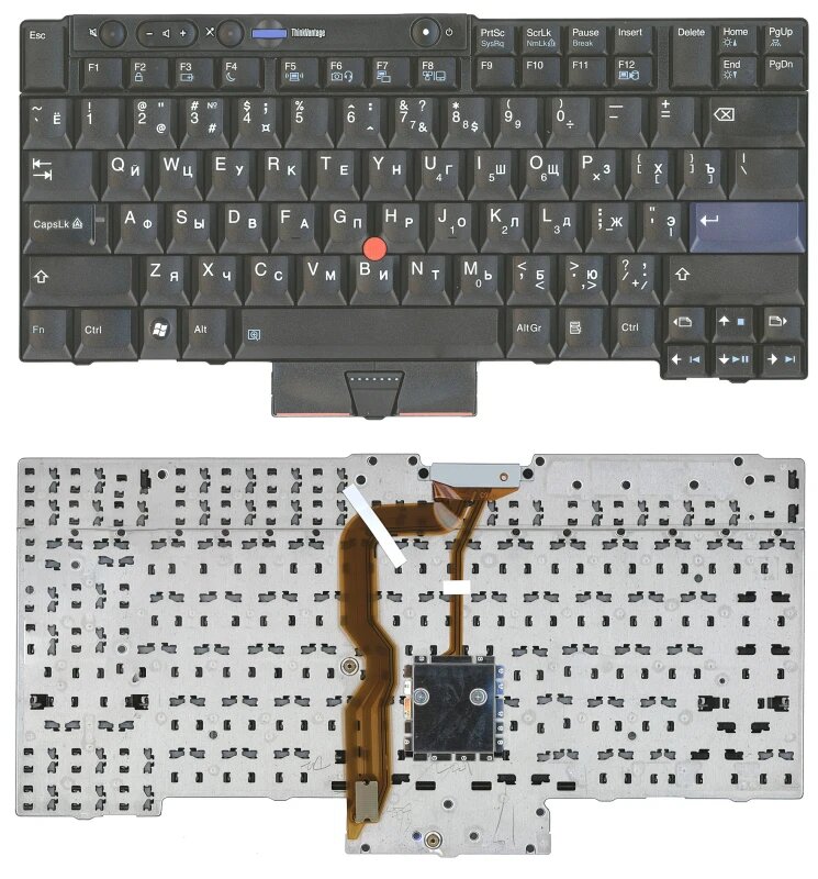Клавиатура для ноутбука Lenovo IBM ThinkPad X220 T400 T400S T410 T520 T410I T420 T410S черная