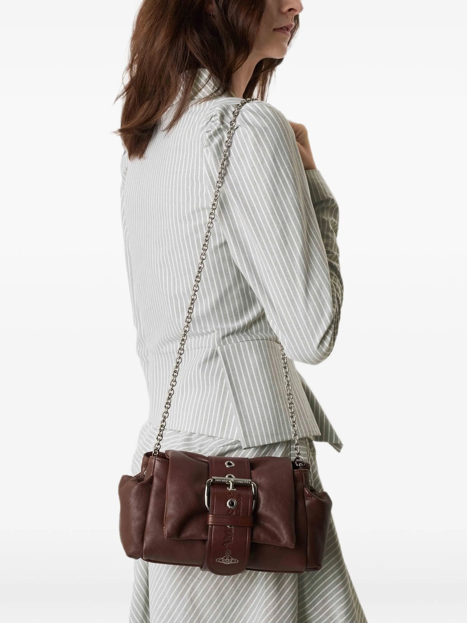 Сумка Vivienne Westwood Hazel Treasure handbag, коричневый — фото 1
