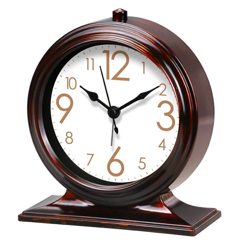 Настольные часы Mabpedo винтажные большие цифровые A328 Brown Golden