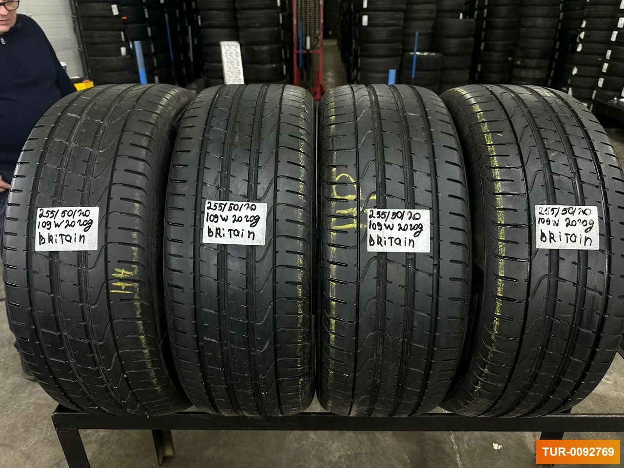 Комплект (4 шт) летних БУ шин Pirelli P Zero 255/50 R20 15% износ 7932696684