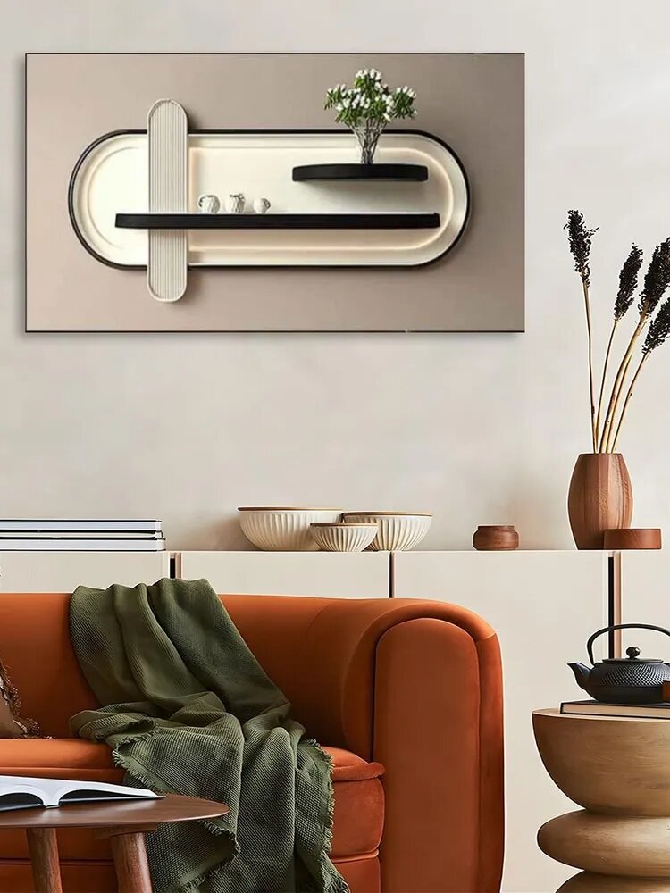 Картина "Декоративная панель с полками 80 х 40" 80x40 см