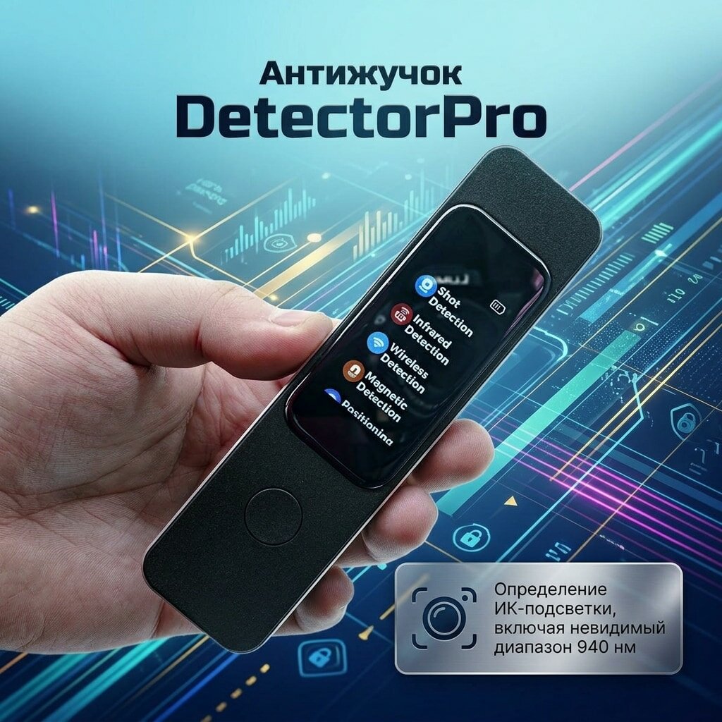 Антижучок DetectorPro для поиска и обнаружения скрытых камер