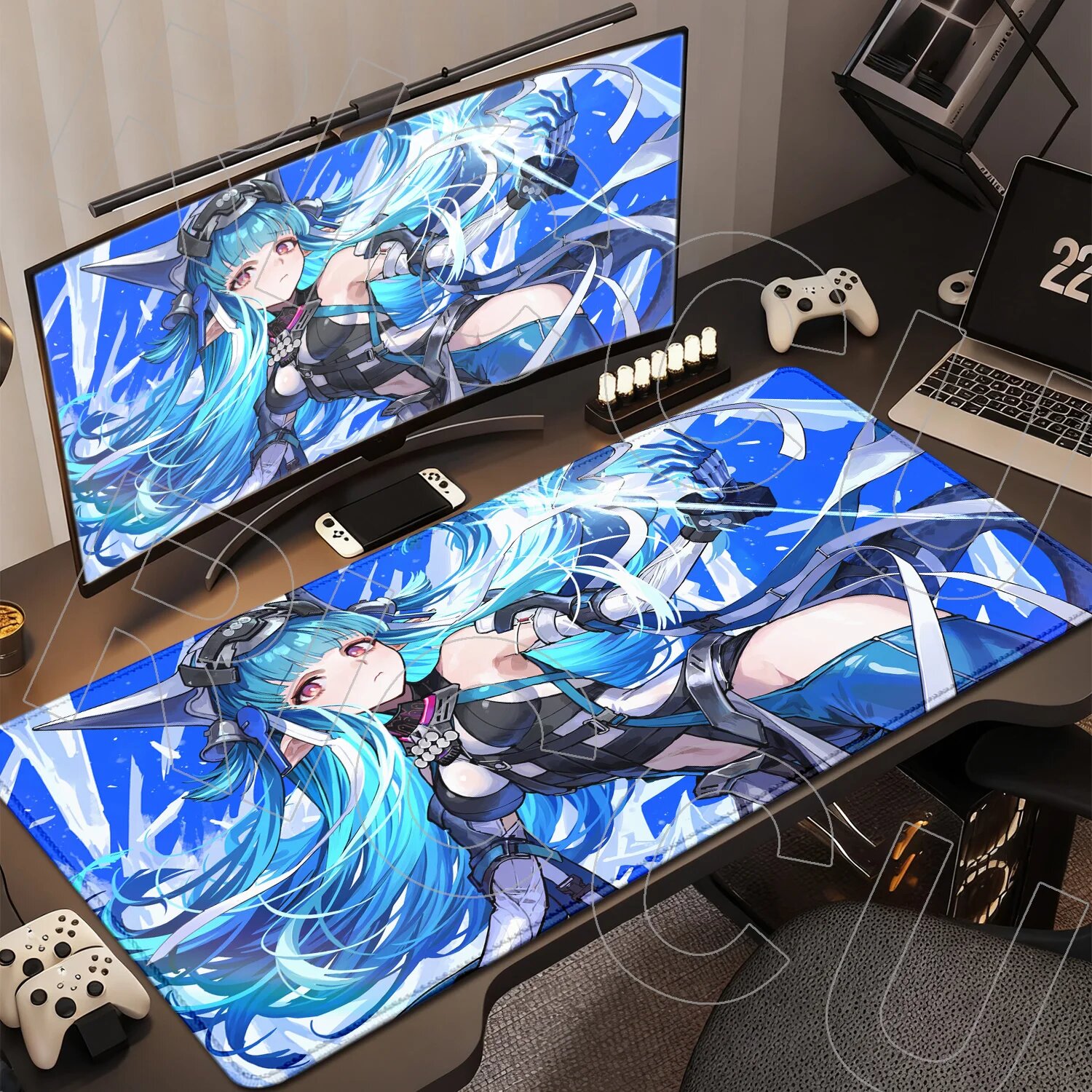 Коврик для мыши Riccu Arknights Endfield Last Rite XXL резиновый 40x90x0.2cm, HD 12