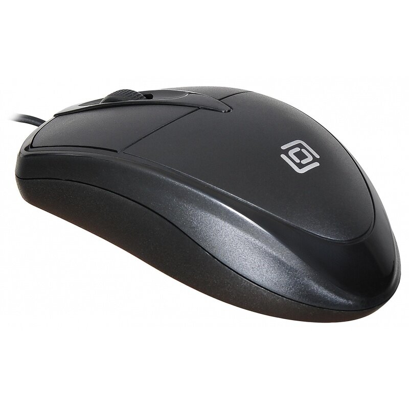 Мышь компьютерная Oklick "125m", черная, оптическая, 1200 dpi, usb