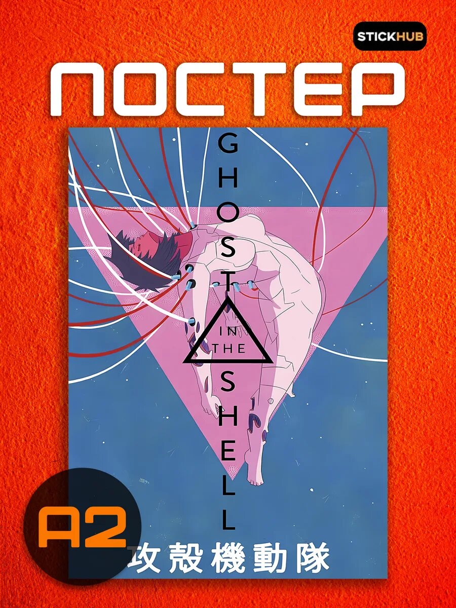 Постер на стену Призрак в доспехах Ghost in the Shell