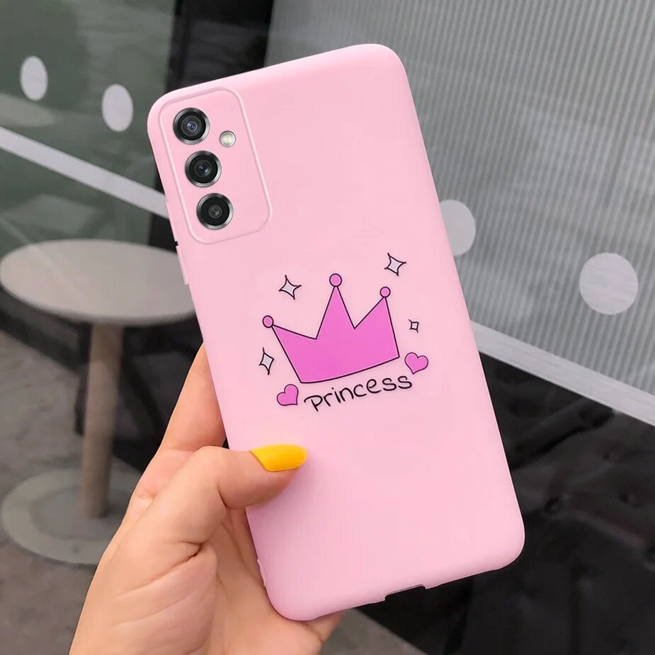 Для Samsung M52 5G Чехол Galaxy A52s Мягкий силиконовый стильный Розовый, Pink 1018, Samsung M52 5G