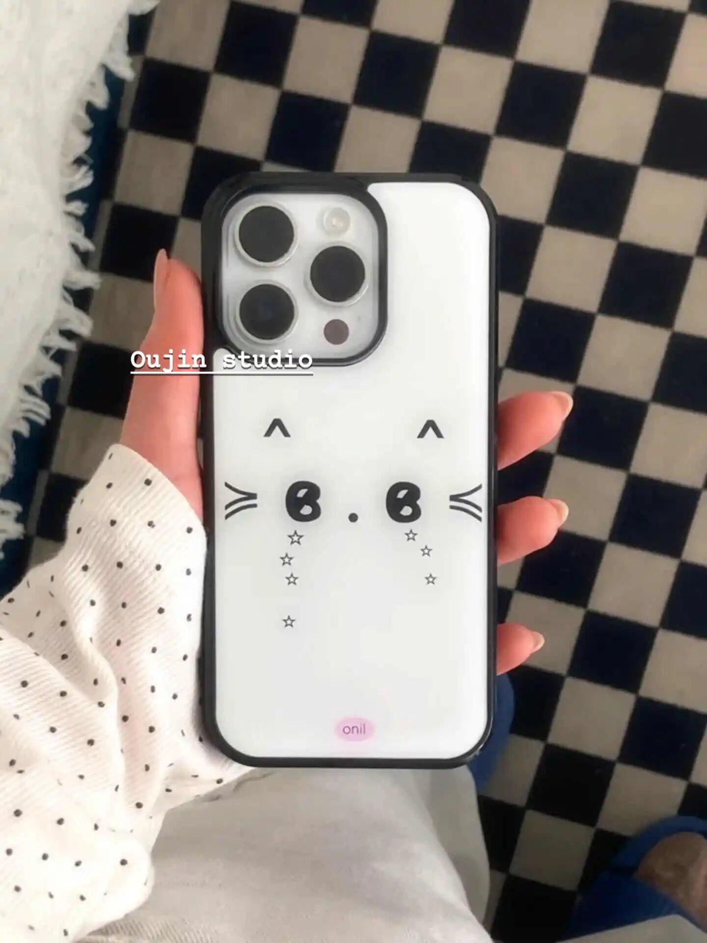 Корейский чехол Ins Niche Girl с милым выражением лица для iPhone 17 16 15 14 13 12 11 PRO iPhone17