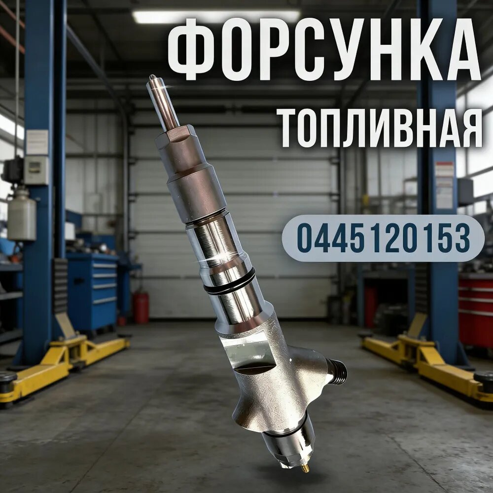 Форсунка топливная КАМАЗ системы Common Rail ЕВРО-4,5 арт. 0445120153