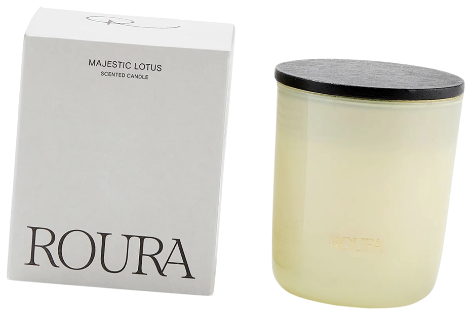 Свеча для дома Roura Majestic Lotus 430 гр / Рура Маджестик Лотус парфюмированная