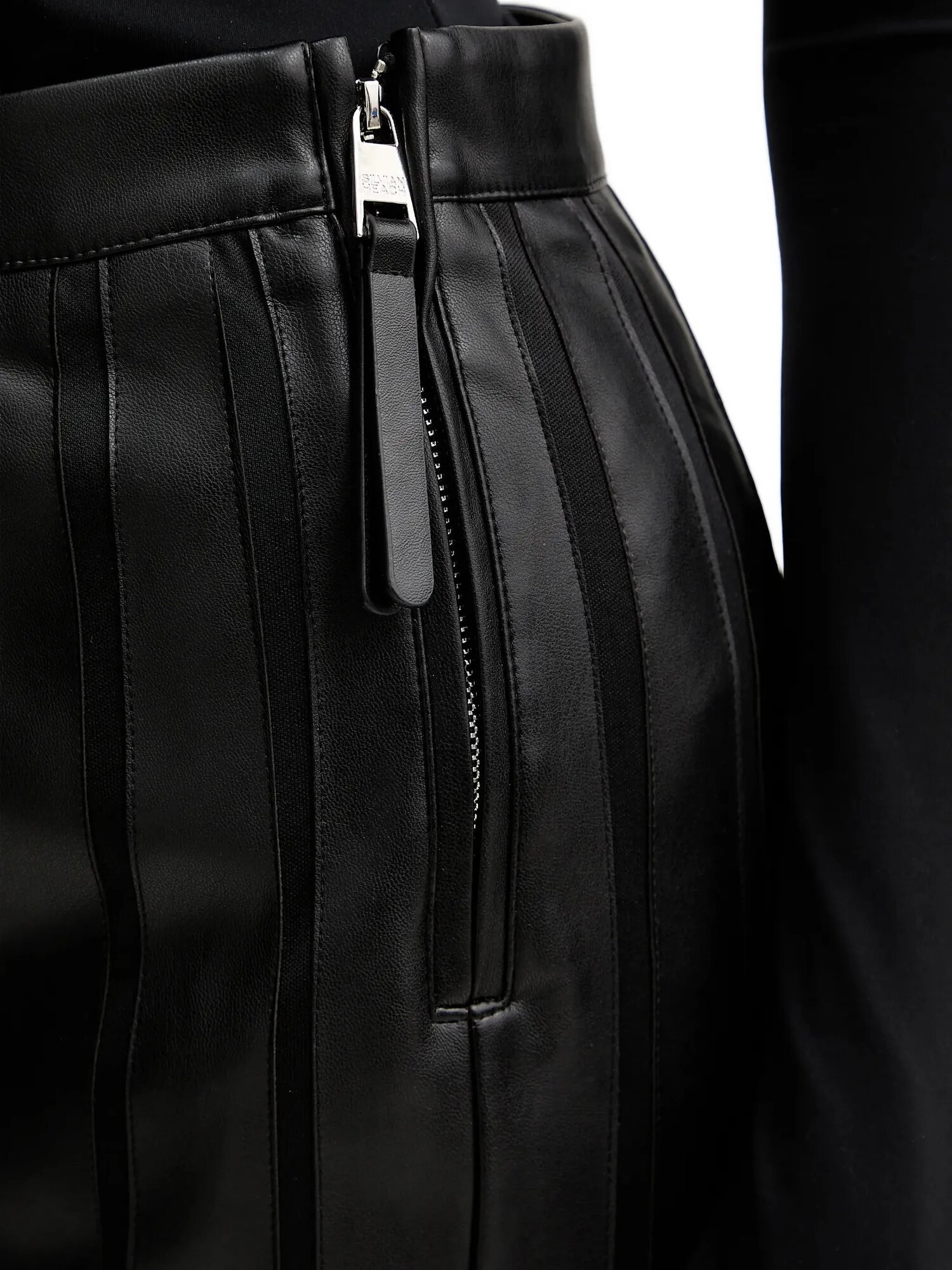 Юбка Silvian Heach Stripe panel skirt, размер 44, черный — фото 1