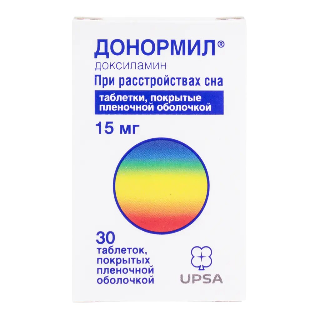Донормил таблетки покрыт. плен. об. 15 мг 30 шт