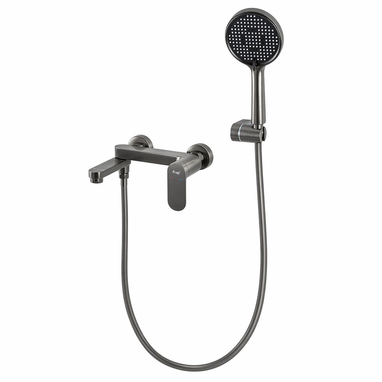 Смеситель для ванны Frap F3285-9 цвет Оружейная сталь