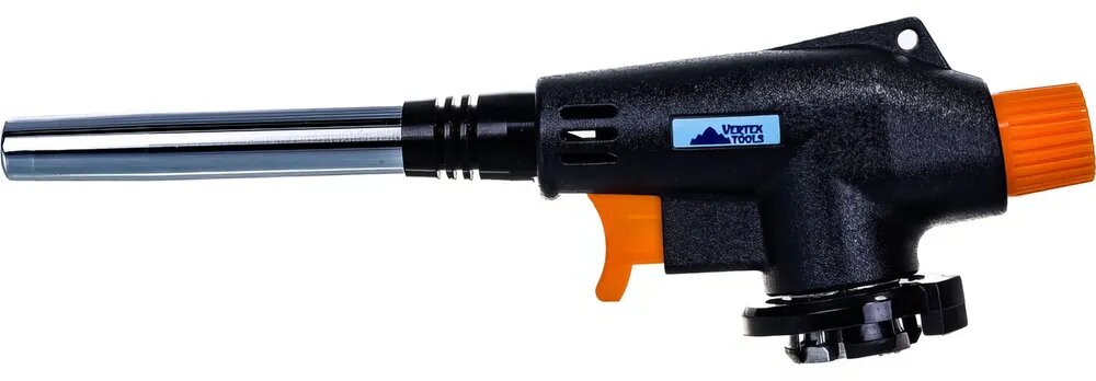 Газовая горелка с пьезоподжигом vertextools карандашное пламя 0834