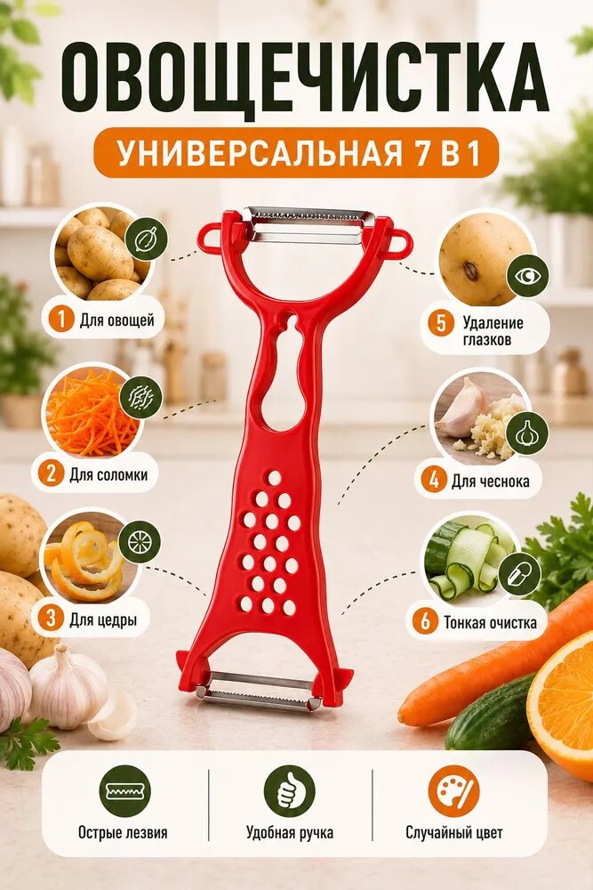 Универсальная овощечистка 7 в 1