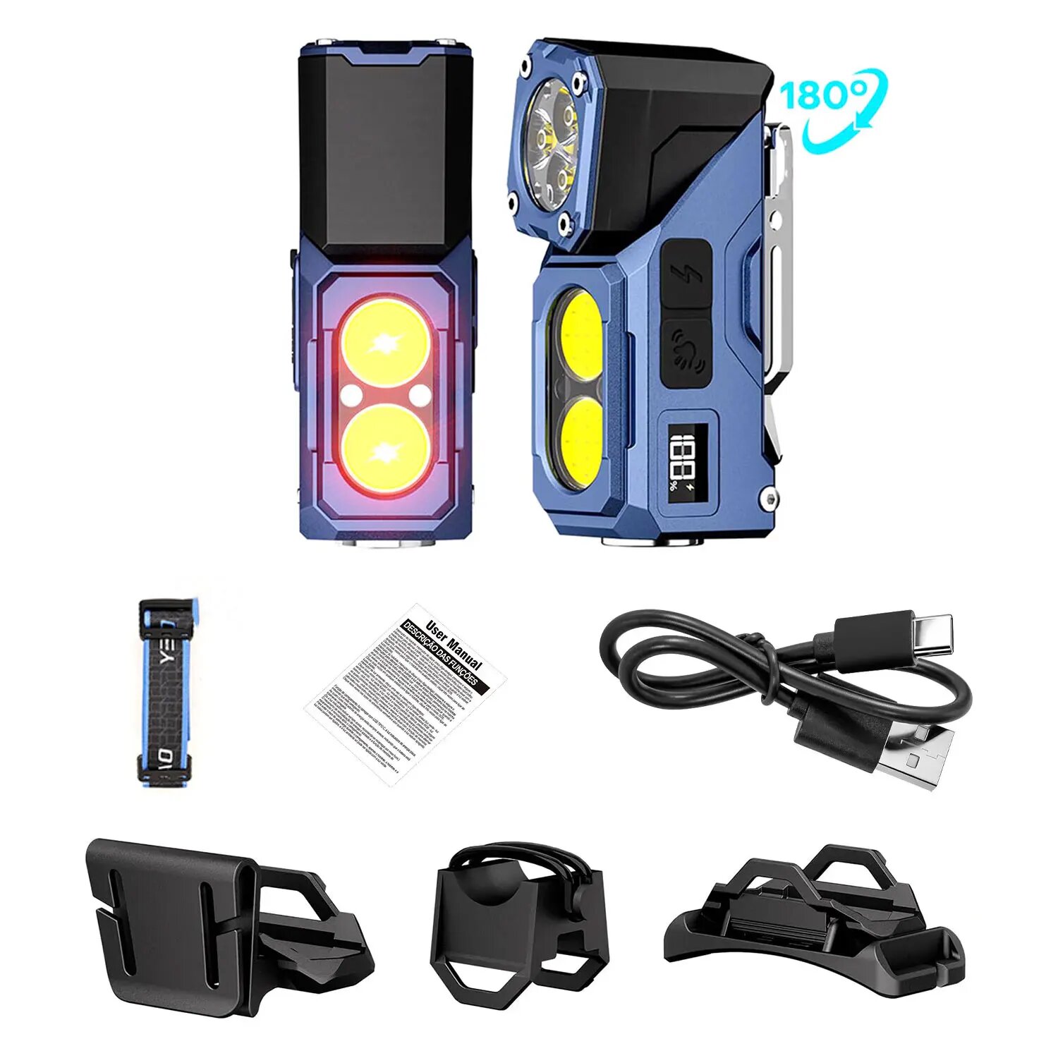 YEMAO T615 500 люмен перезаряжаемый фонарик YM-T615 700mAh