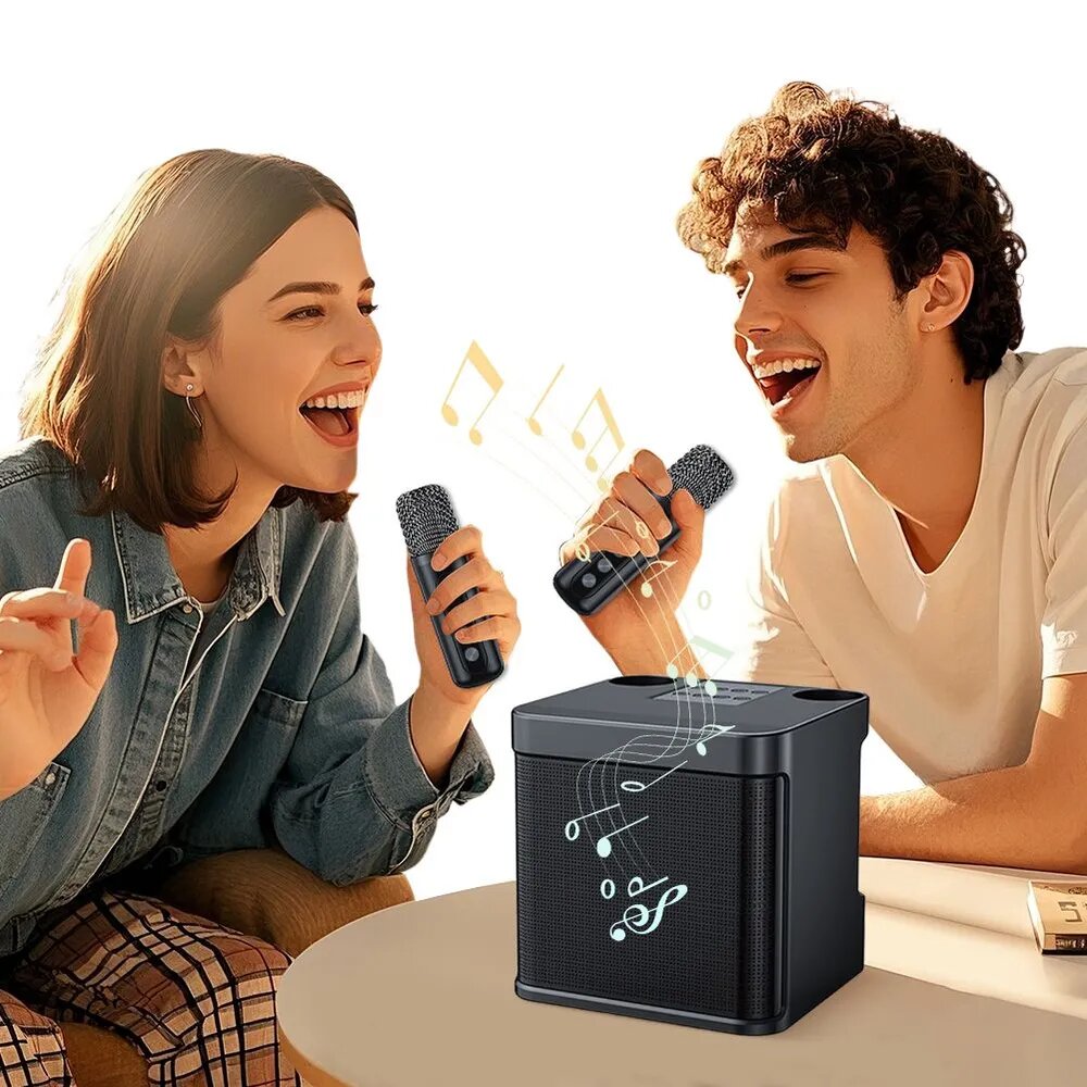 KTV система для дома с микрофонами WJ-A826, Bluetooth и функцией караоке
