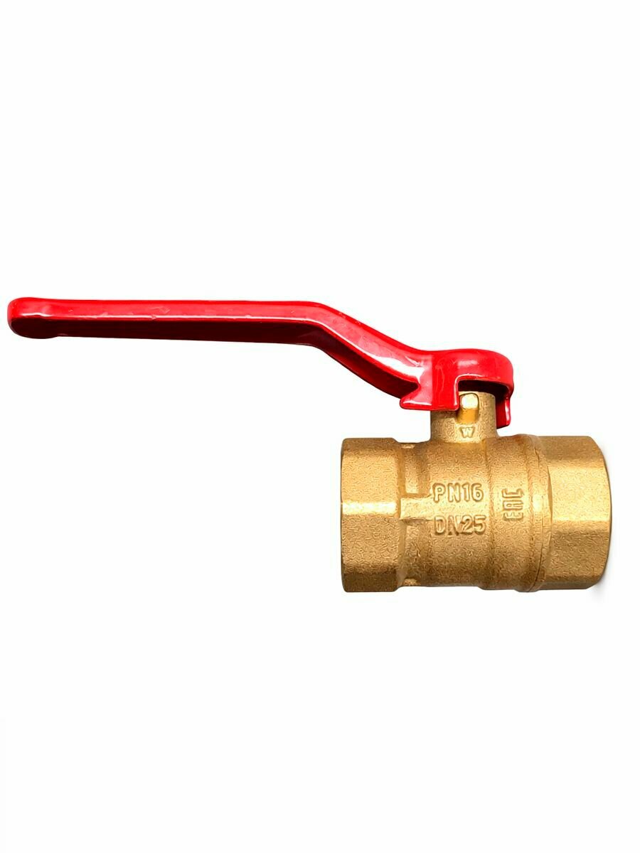 Кран шаровой 1" гайка-гайка рычаг Ду25 Ру16 (11Б27п1)