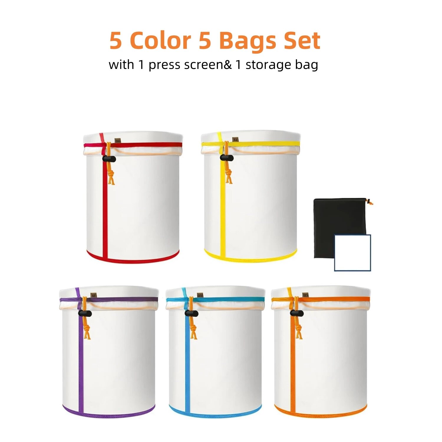 Фильтр-мешок из нейлона 5 галлонов 5 Bags Set