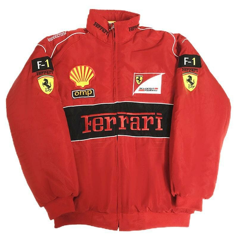 Гоночная куртка Ferrari F1 с вышивкой для Ferrari 458 488 599 612 FF F12