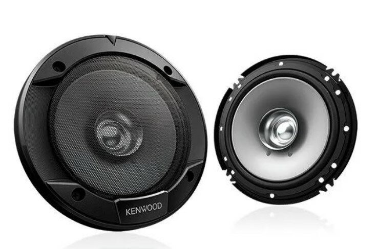 Колонки автомобильные KENWOOD без решетки 330 Вт, 87дБ 4Ом 16см, 6. 5 дюйм, комплект: 2 колонки коаксиальные однополосные (KFC-S1656)