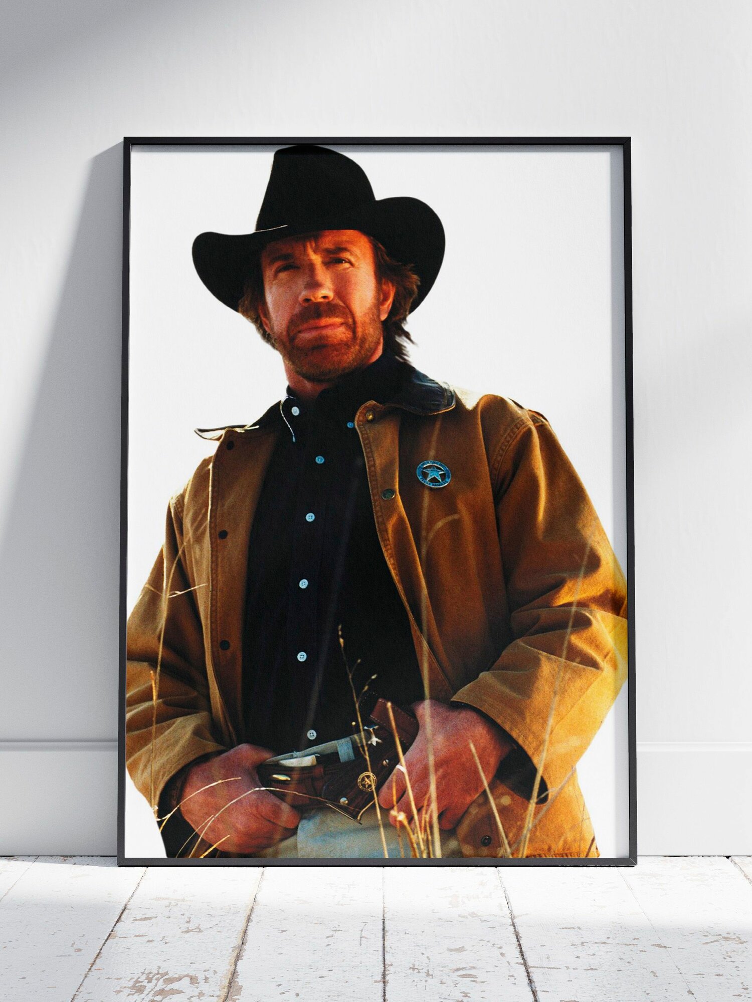 Плакат на стену для интерьера Чак Норрис (Chuck Norris 45) - Постер по актеру фильма, кино, сериала формата A4 (21x30 см)