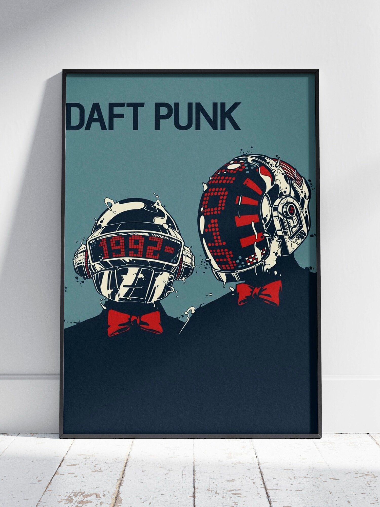Плакат на стену для интерьера Дафт Панк (Daft Punk 2) - Постер по музыке и артисту формата A3 (30x42 см)