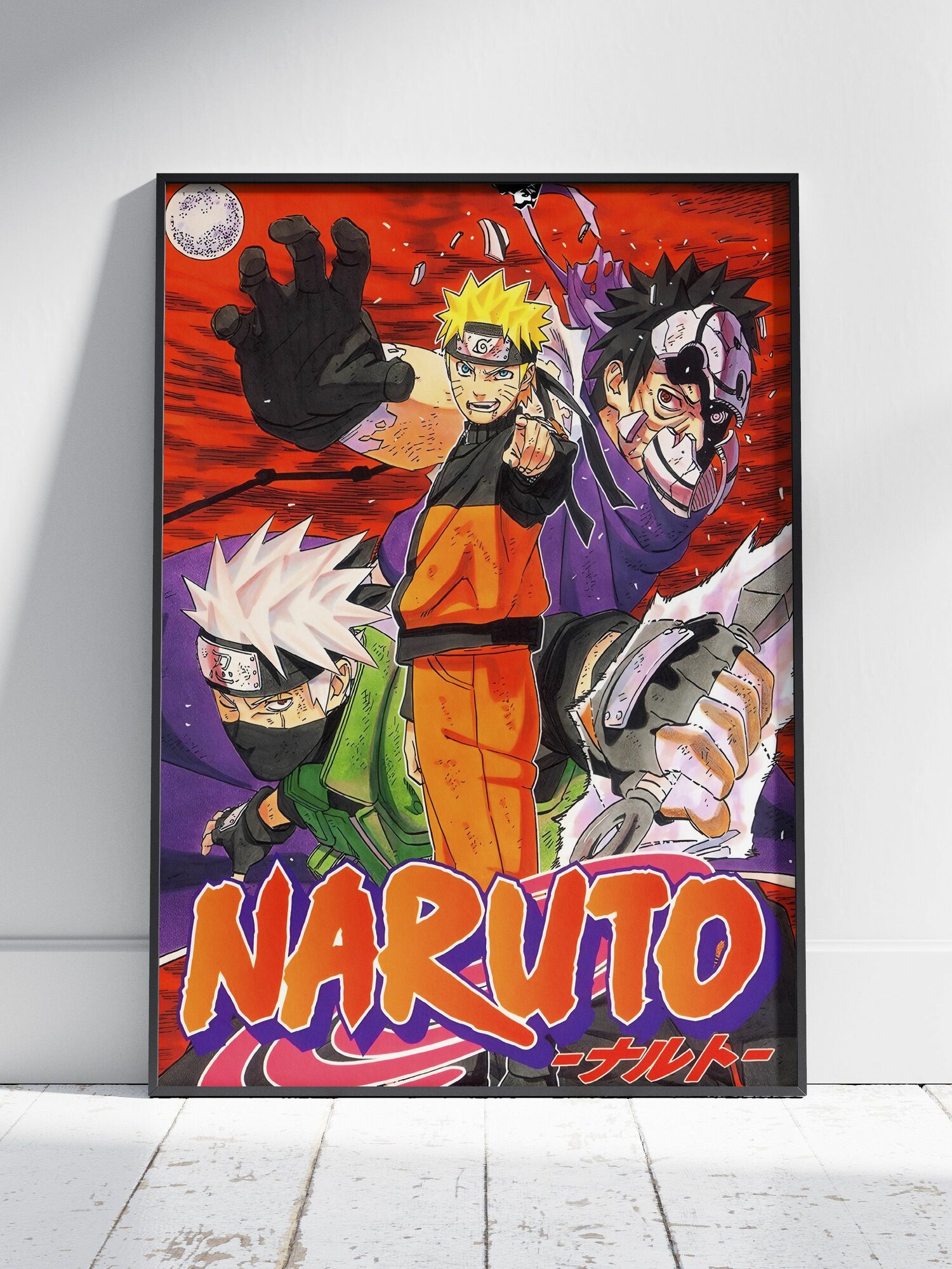 Плакат на стену для интерьера Наруто Ураганные Хроники (Naruto 2) - Постер по аниме и японской анимации формата A4 (21x30 см)