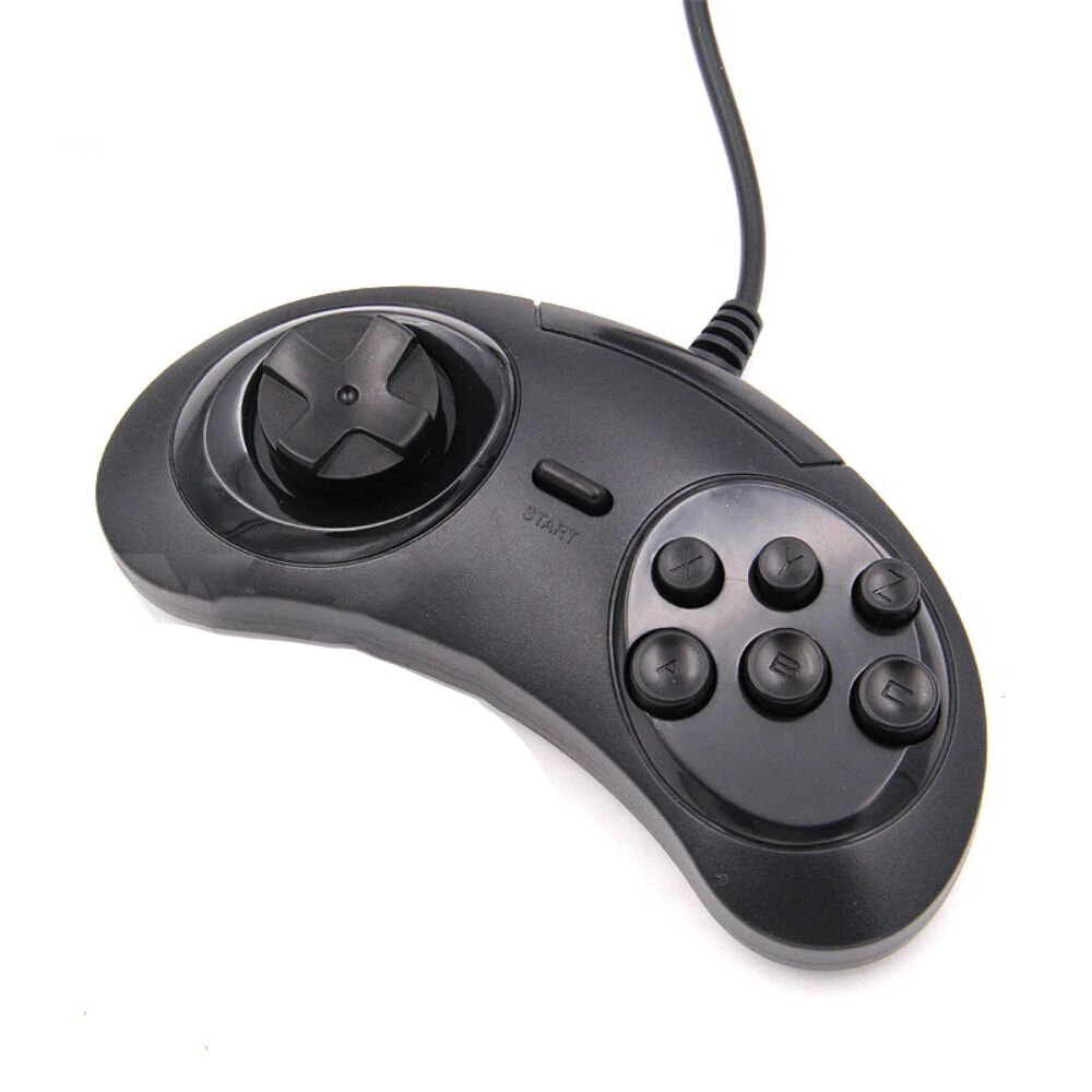 Проводной USBгеймпад для SEGA Genesis MD2 Y1301 6 кнопок классический USBджойстик MAC Mega Drive PC новый