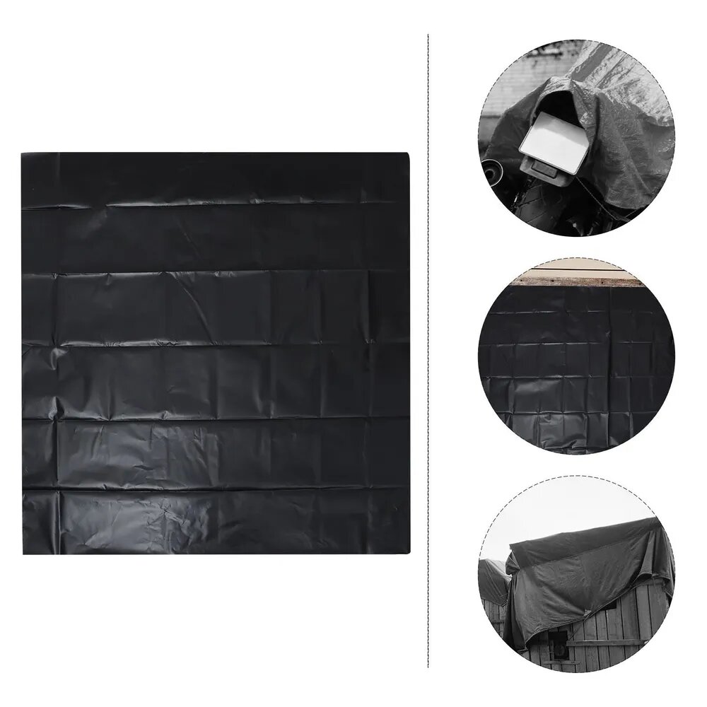 Пленка для пруда из пнд черного цвета, водонепроницаемая, для садового и рыбного пруда