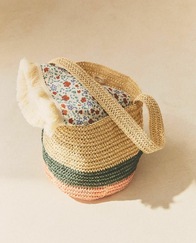 Детская бумажная сумка ZARA HOME 4902/500/197, 21.66 x 26.94 x 22.51 см, разноцветный