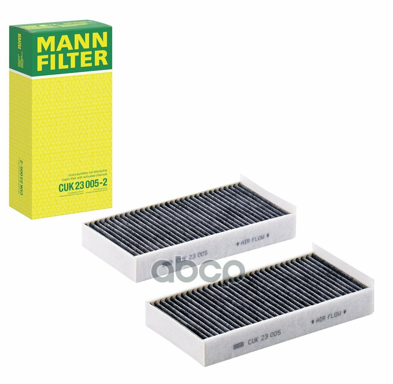 Фильтр салона угольный MANN-FILTER арт. CUK230052