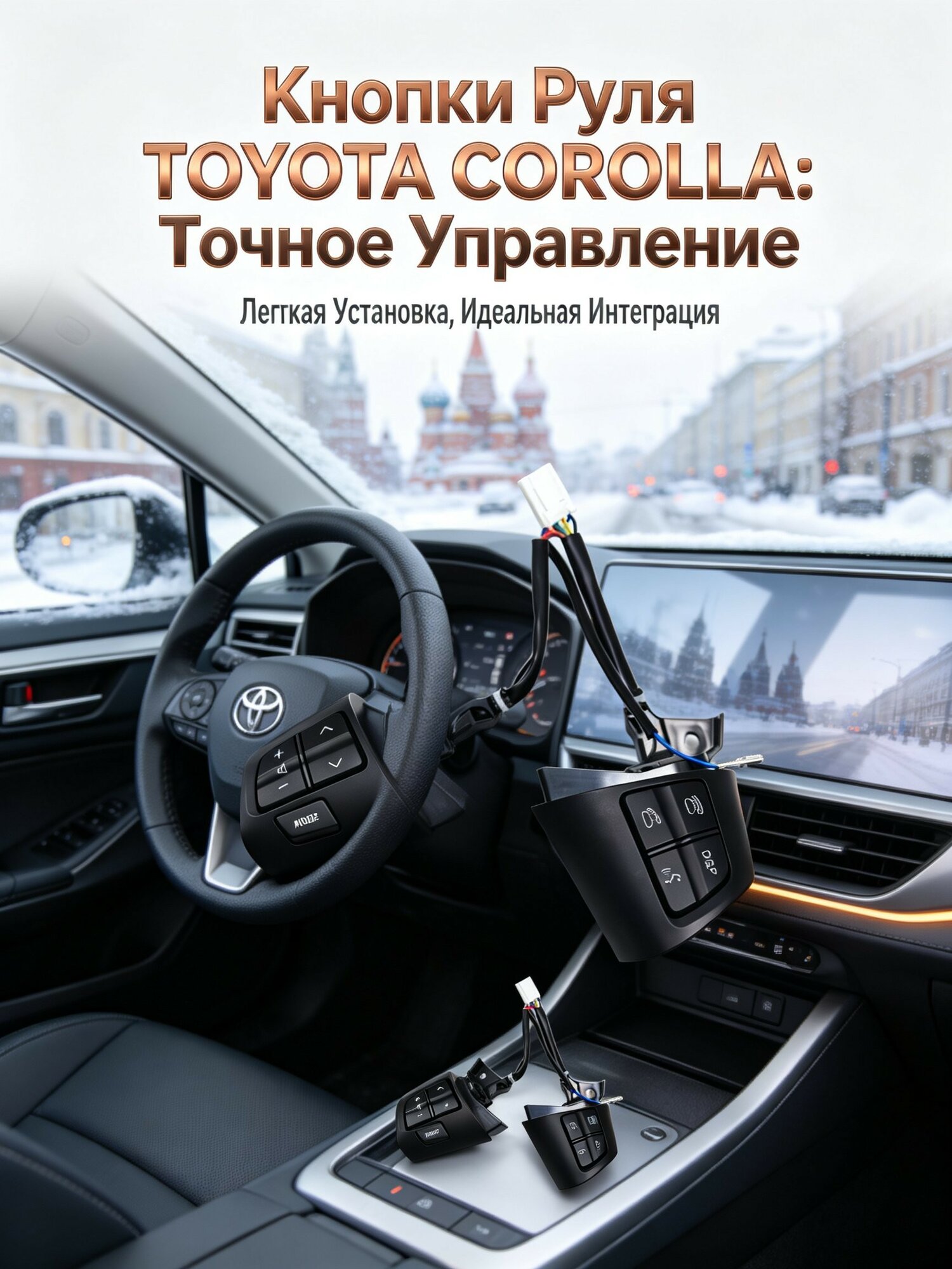 Кнопки руля, для Toyota Corolla и Auris (ADE150 NDE150 NRE150 ZRE15 ZZE150), совместимость с перечнем моделей по каталогу 8425002230