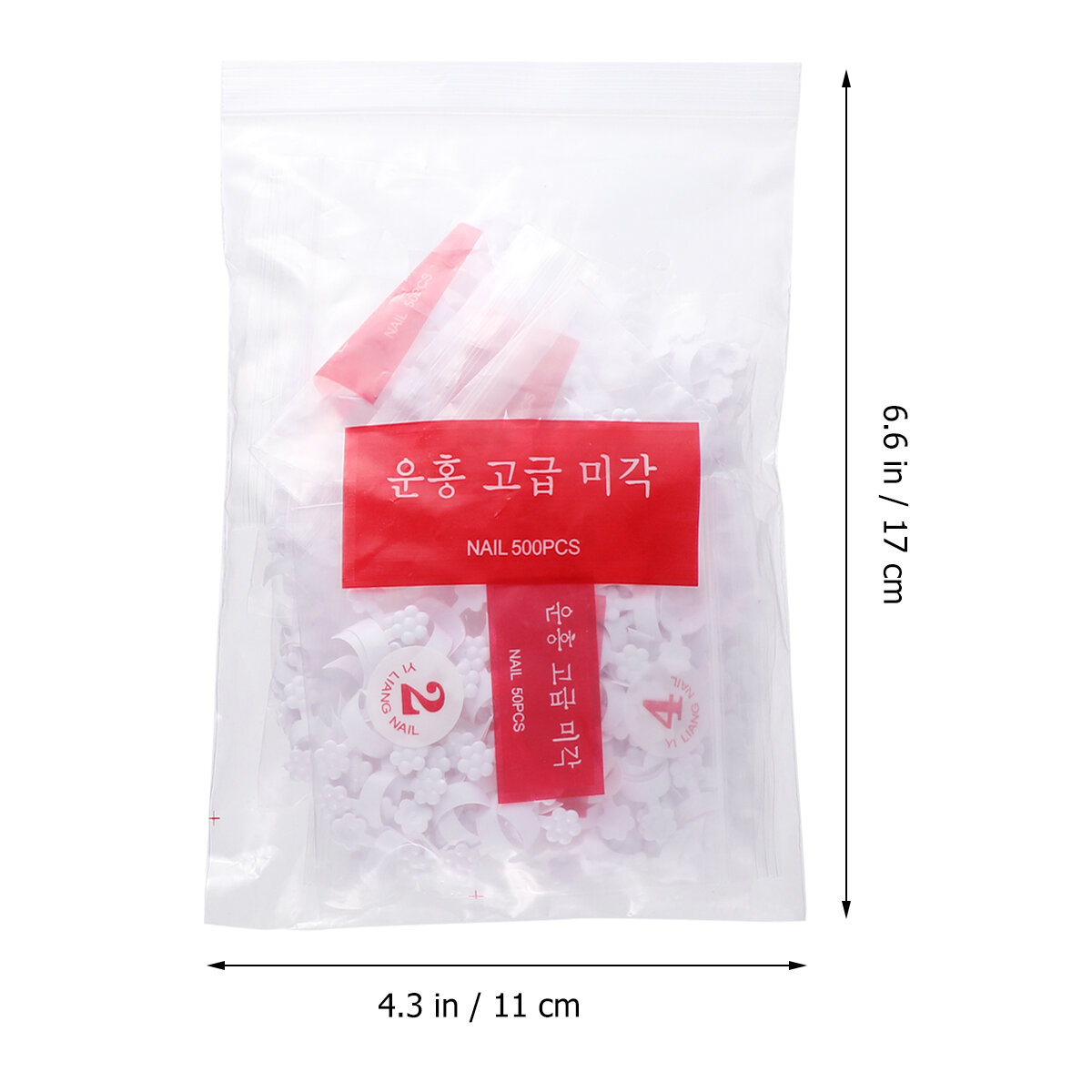 500 Штук Наклейки Для Ногтей Французский Маникюр Белый 0 5X0 5X0 2 Cm