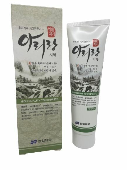 Зубная паста "Hanil" Arirang Remove Plague от зубного налета 150г