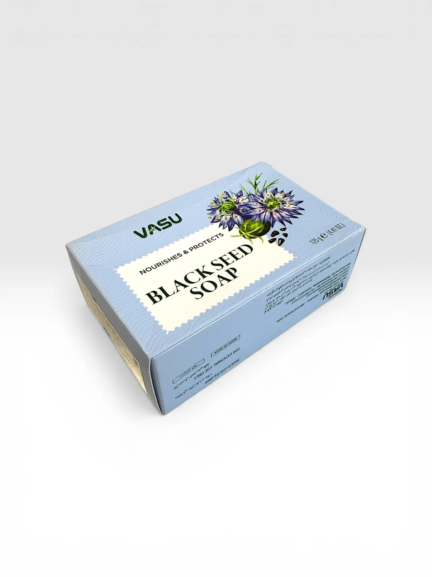 BLACK SEED SOAP Nourishing & Protecting, Vasu (мыло черный тмин, Питает и Защищает, Васу), 125 г.