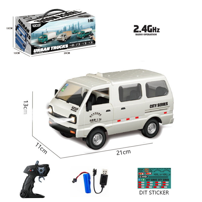 Радиоуправляемый грузовик RC Cars 1/16 Scale 2.4G Mini Cargo Truck с подсветкой, управляемый дистанционно, для дрифта и гонок, электрическая модель автомобиля, игрушка, подарок для детей.