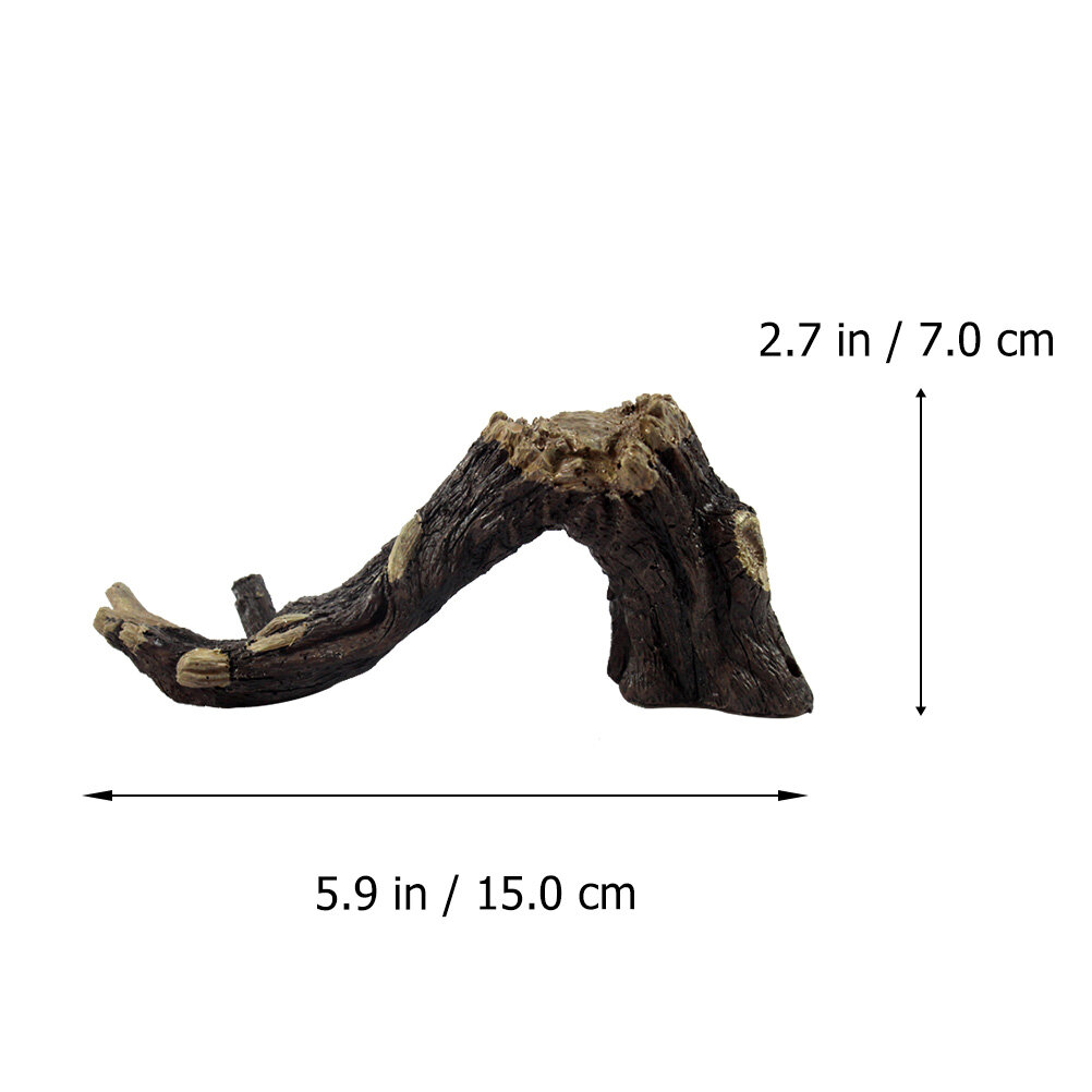 1 Шт Украшение Для Аквариума Симуляция Коры Ракушка Коричневый 15×7Cm