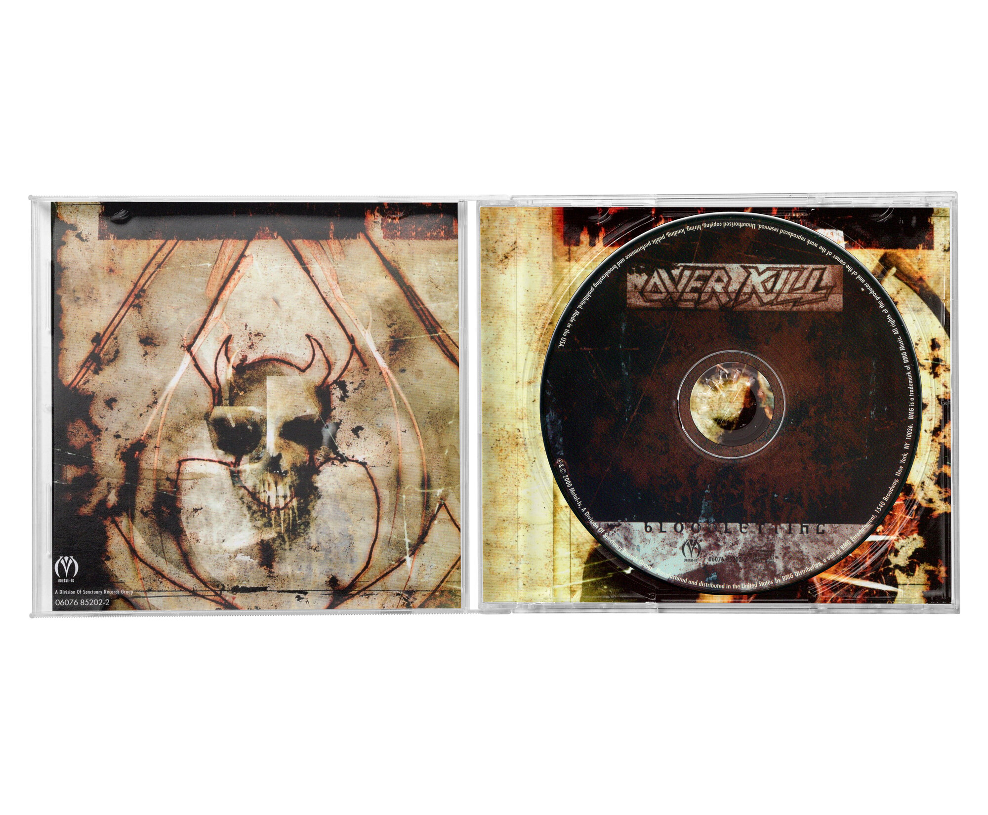 Overkill - Bloodletting, 2000, 2-page, CD-Аудио — фото 1
