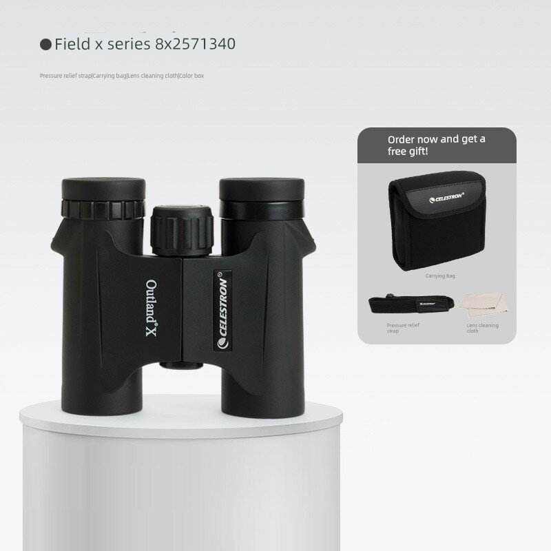 Бинокли Celestron Outland X 8x25, водонепроницаемые, черные, с азотным наполнением для использования на открытом воздухе