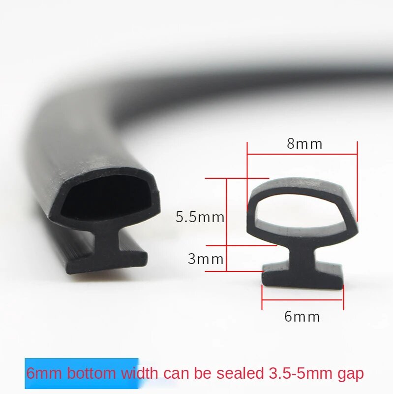 Энергосберегающие уплотнительные ленты EPDM/силикон 4/5/6/7 мм 6mm
