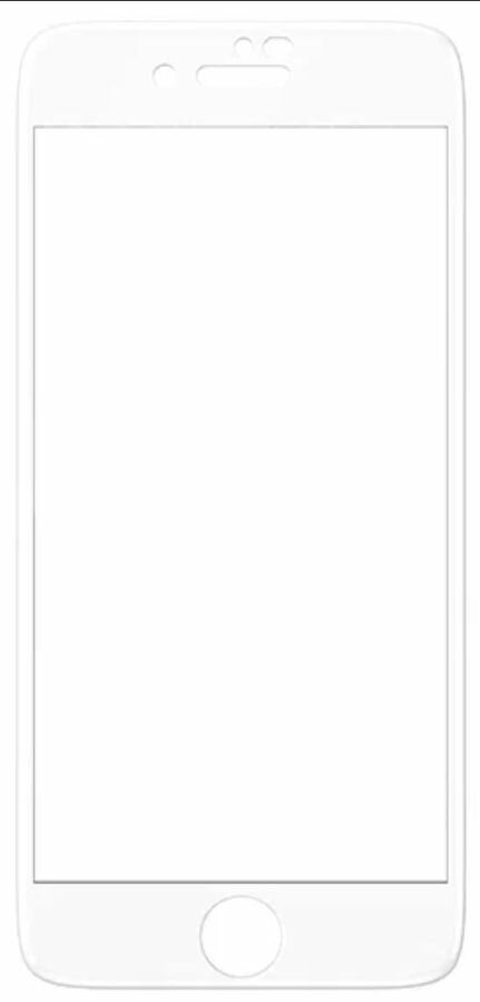 Защитное стекло закаленное iPhone 6 Plus / 6S Plus / 7 Plus / 8 Plus белый