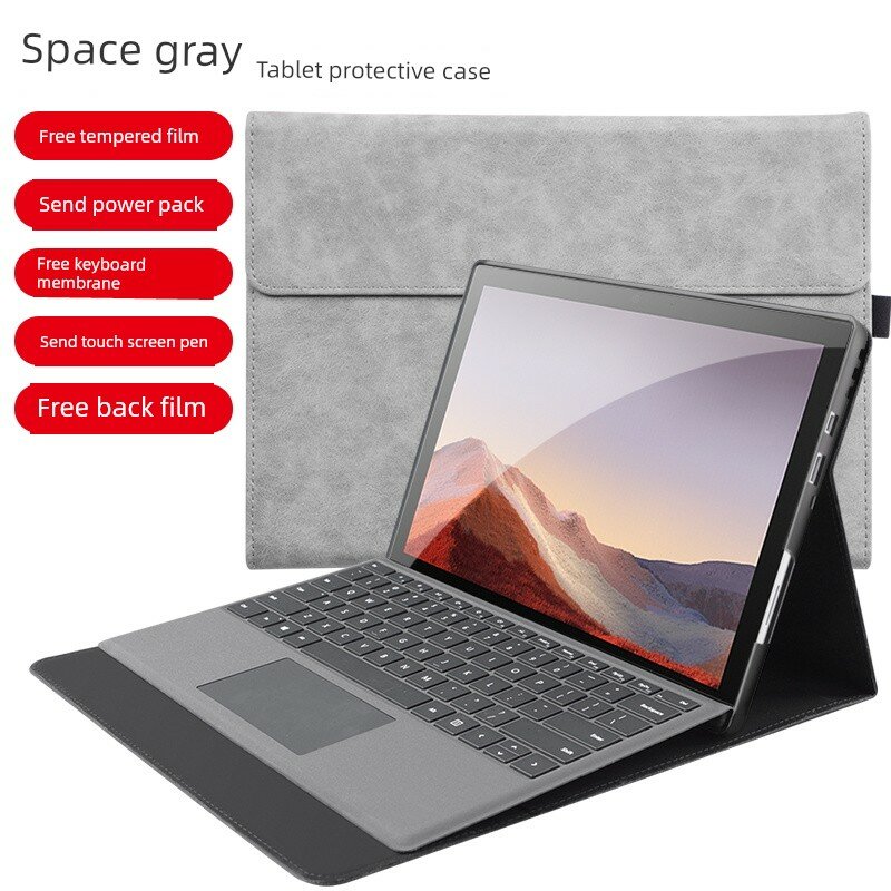 Защитный чехол для Microsoft Surface Pro 6 с аксессуарами - Космический серый