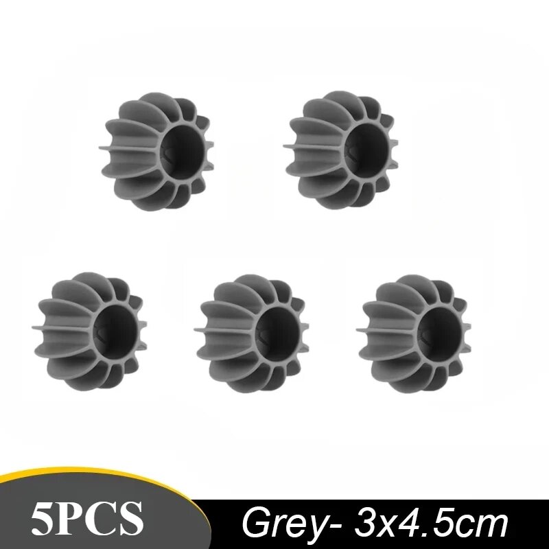 Серые шарики для стирки 5 шт 3x4.5 см