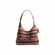 Сумка Coach Brooklyn, фактура плетеная, многоцветный