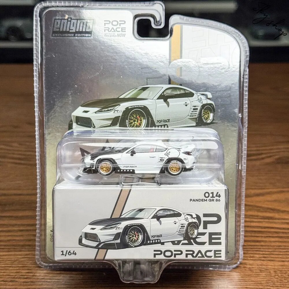 Машинка Pop Race 1:64 Honda PANDEM GR 86 white модельки машин металлические