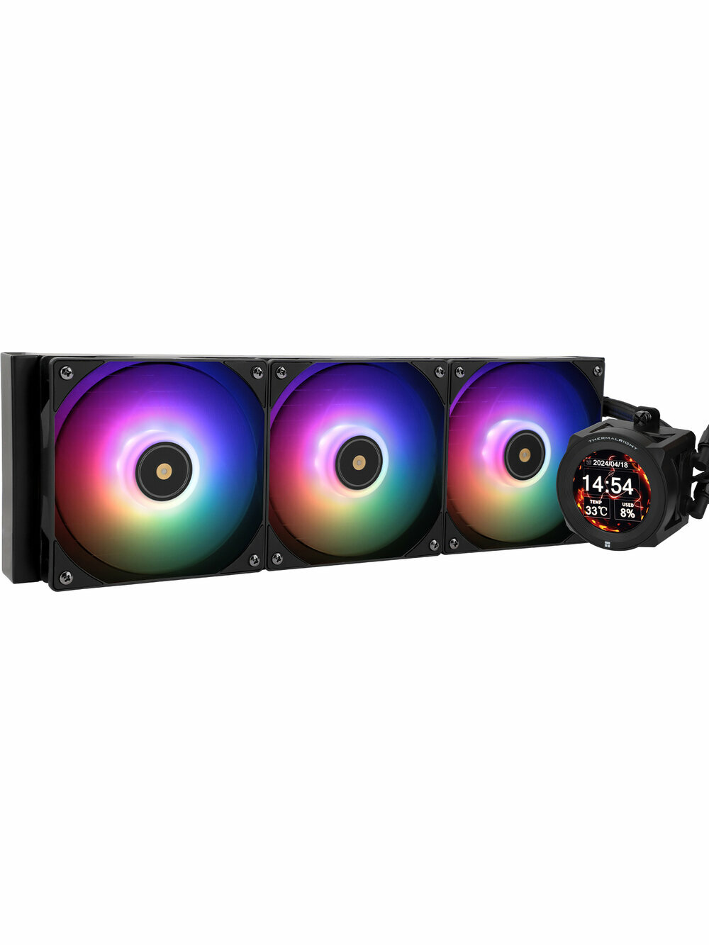 Система жидкостного охлаждения THERMALRIGHT Core Vision 360 ARGB Black (C-VISION-BL-360-ARGB)