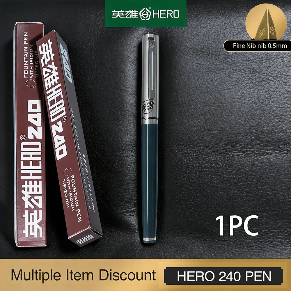 Перьевая ручка HERO 240 Green, 0.5 мм