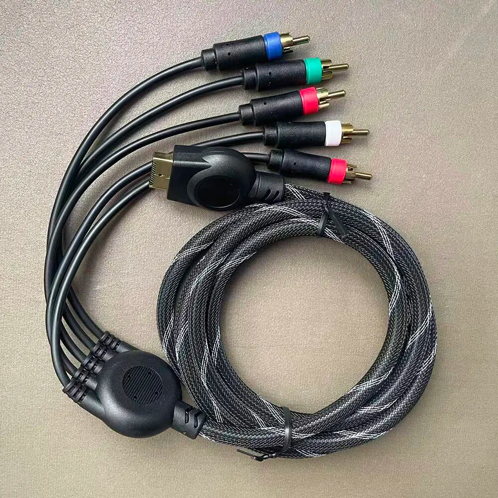 Кабель HDMI - RCA AV для PS2/PS3, 1.8м, Braided Cable