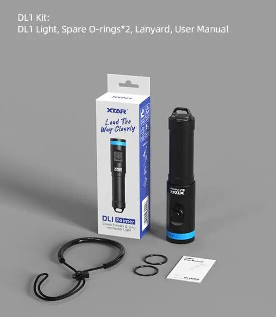 XTAR DL1 Pointer, черный, без батарейки
